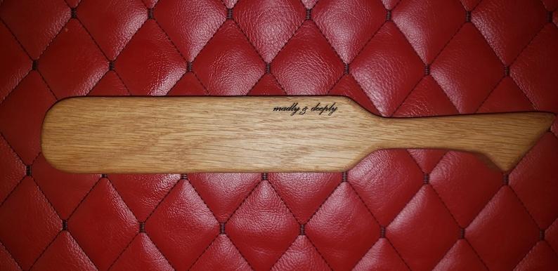 Thick and Thuddy White Oak BDSM Paddle for Spanking Implement and ...