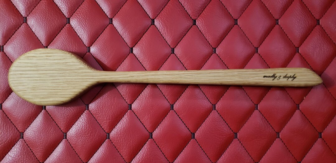 The "you're Going to Get the Spoon!" - White Oak BDSM Paddle Implement ...