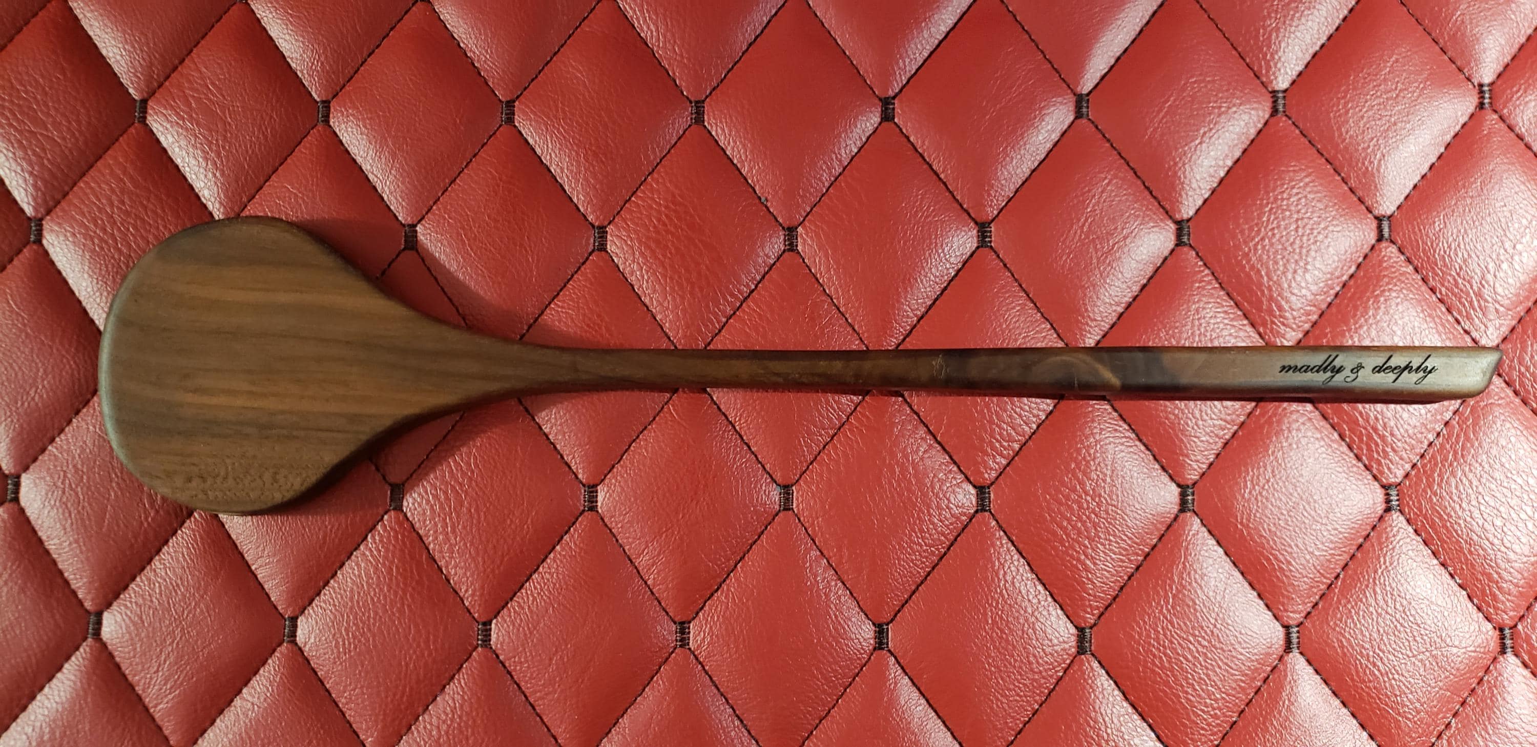 The "you're Going to Get the Spoon!" - Walnut BDSM Paddle Implement ...