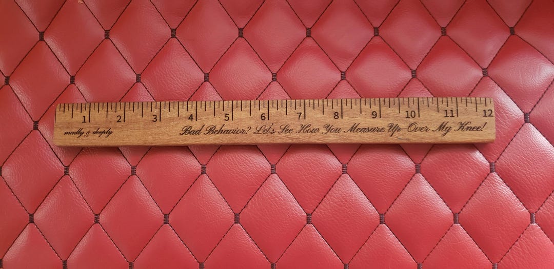 The Ruler: A Sturdy Cumaru Teak BDSM Ruler. Painful for Intense Kinky ...