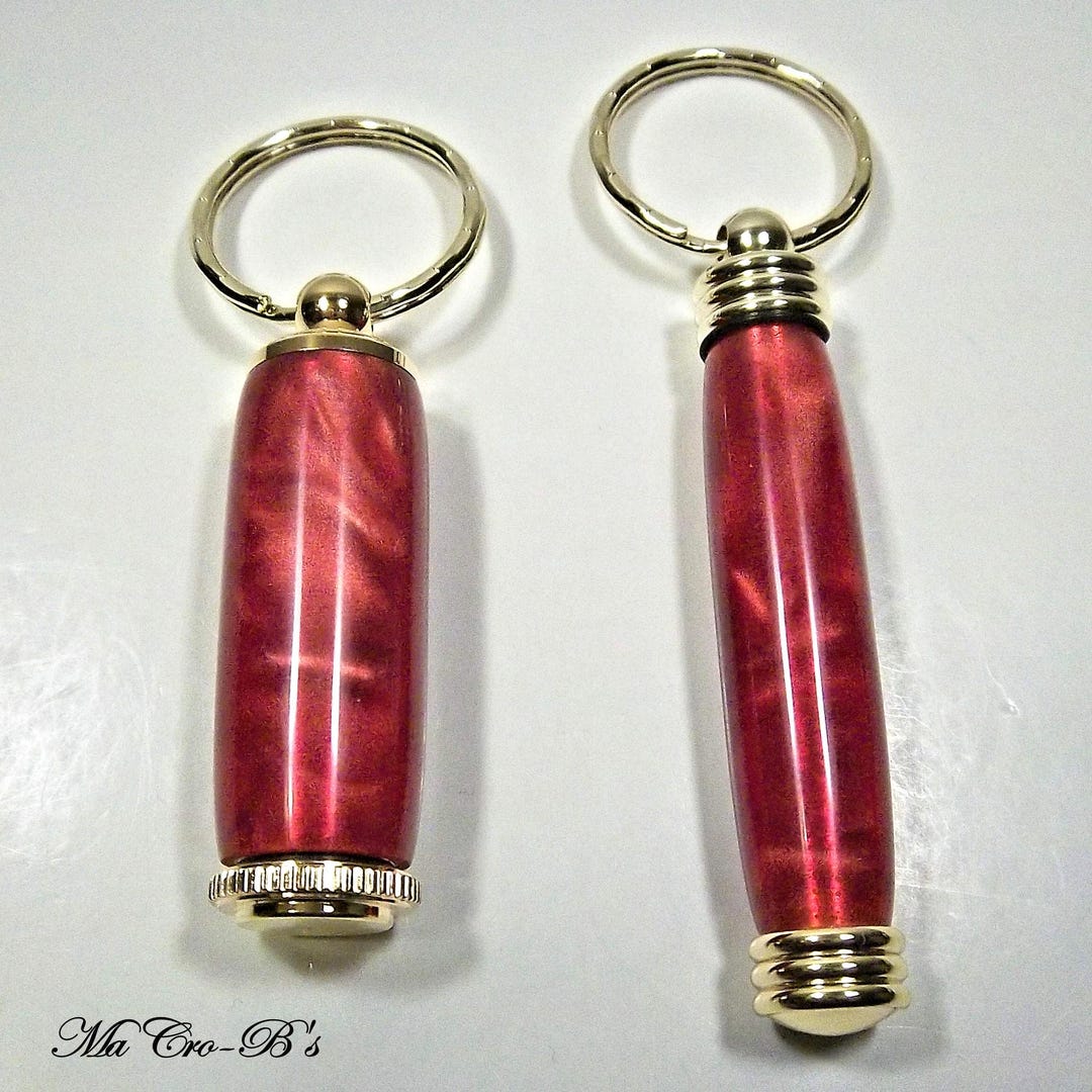 Matching Keychain Pill Holder and Toothpick / Needle Holder in ...