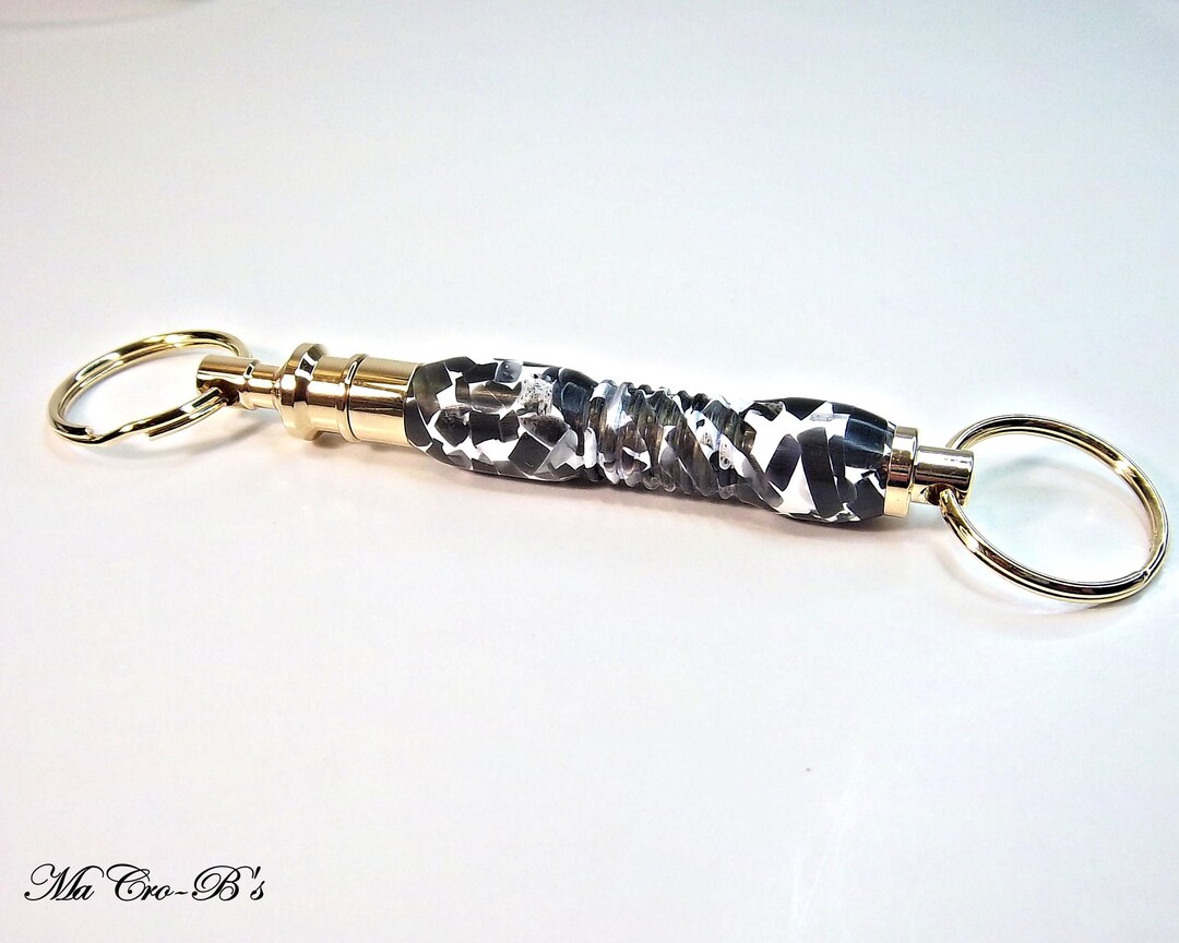 Detachable Recycled Plastic Keychain: 10k Gold Plated Valet Key Ring - Etsy