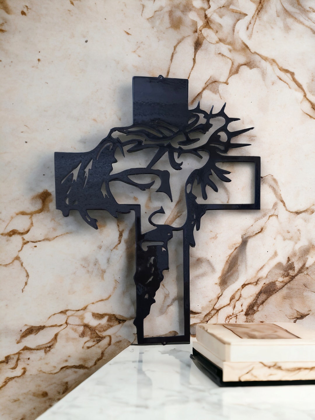 Jesus Cross, Jesus Metal Sign, Cross, Metal Wall Art, Living Room ...