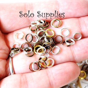100 6mm Mixed Color Split Rings - Etsy