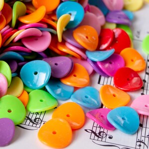 15x5mm Wavy Disc Beads in Colorful Acrylic, Fun Mix of Nesting Beads ...
