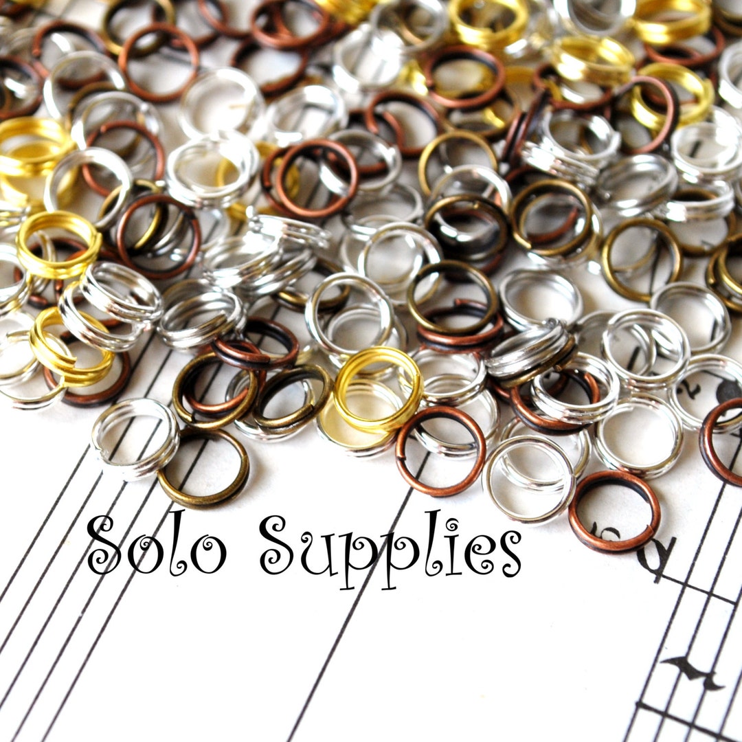 100 6mm Mixed Color Split Rings - Etsy