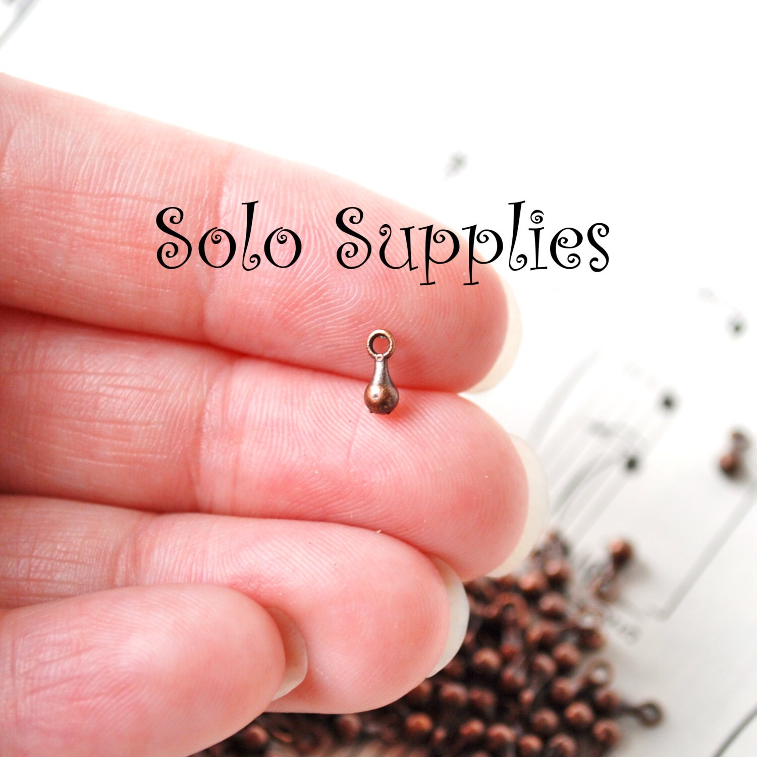 30 Tiny Weights in Antiqued Red Copper Color Small Weight - Etsy