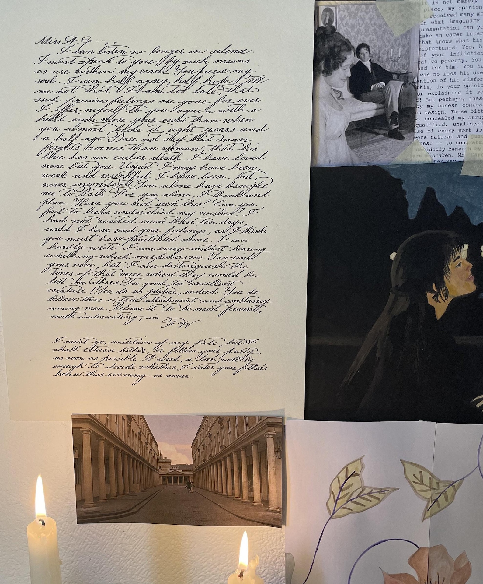 Persuasion Captain Wentworth Love Letter to Anne Elliot Handwritten ...