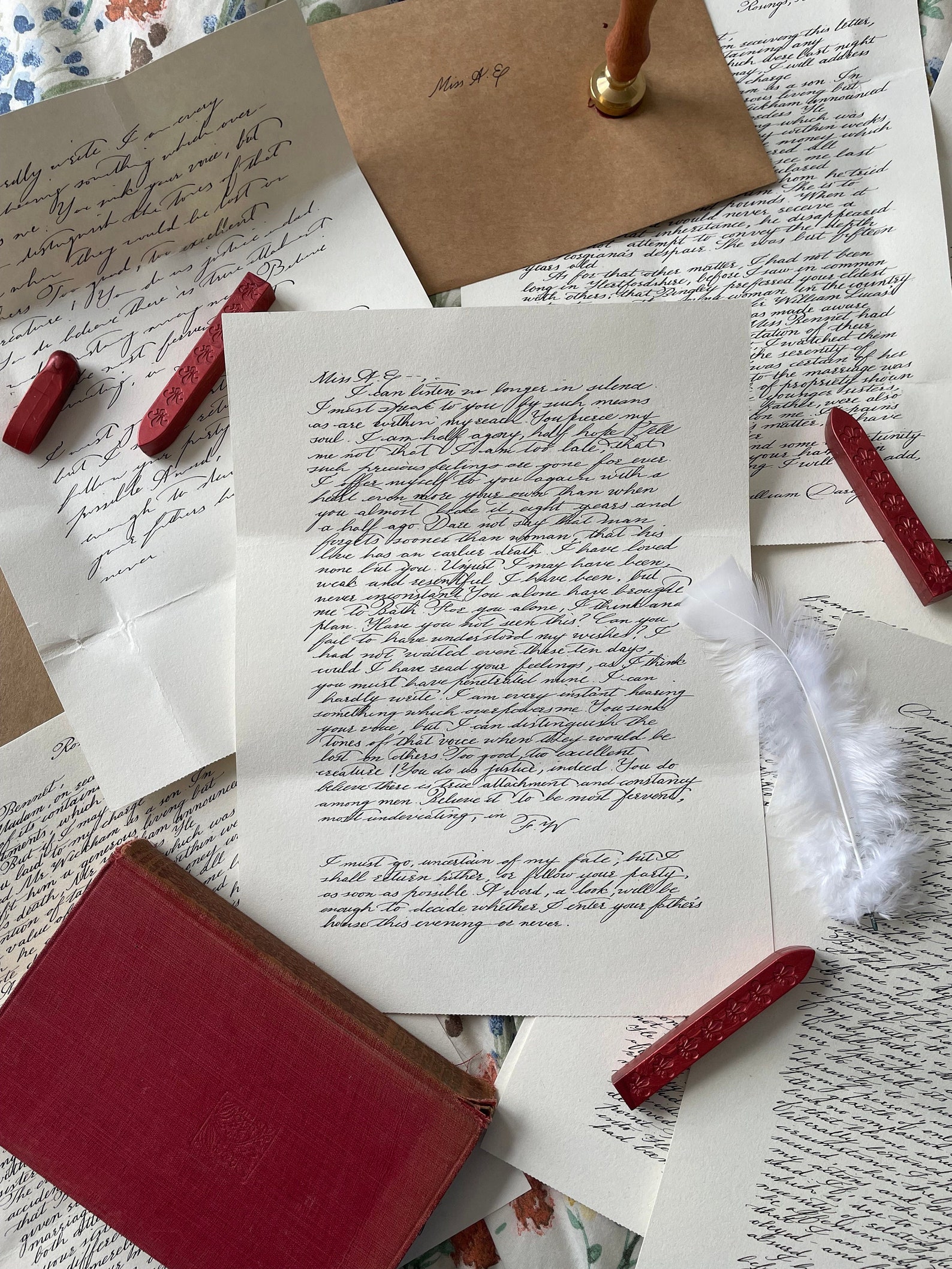 Persuasion Captain Wentworth Love Letter to Anne Elliot Handwritten ...
