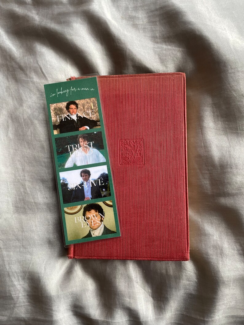 Pride and Prejudice Bookmarks Mr Darcy Jane Austen Bookmark Pride and ...