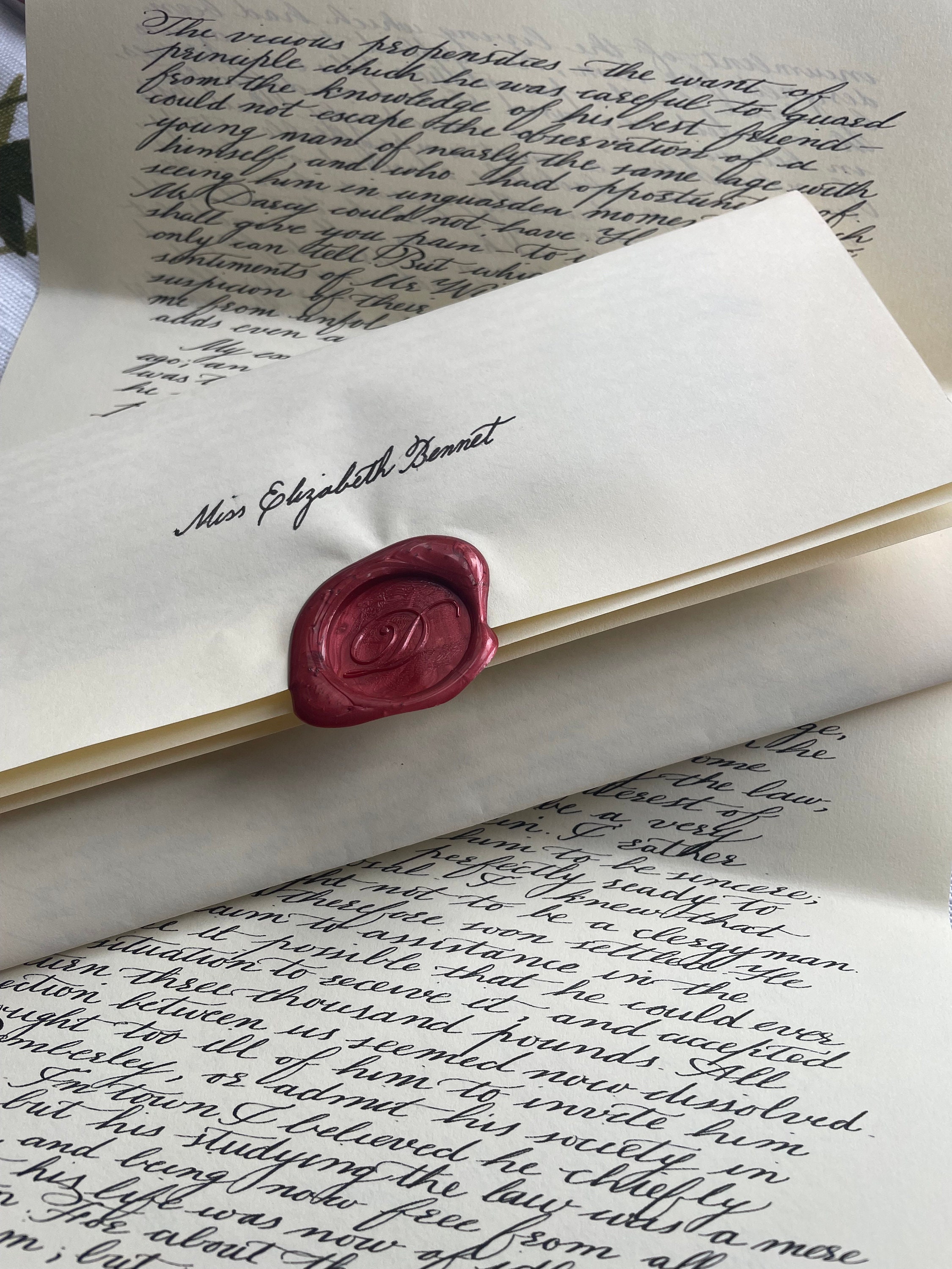 Mr. Darcy Letter to Elizabeth Bennet: Complete Pride and Prejudice ...