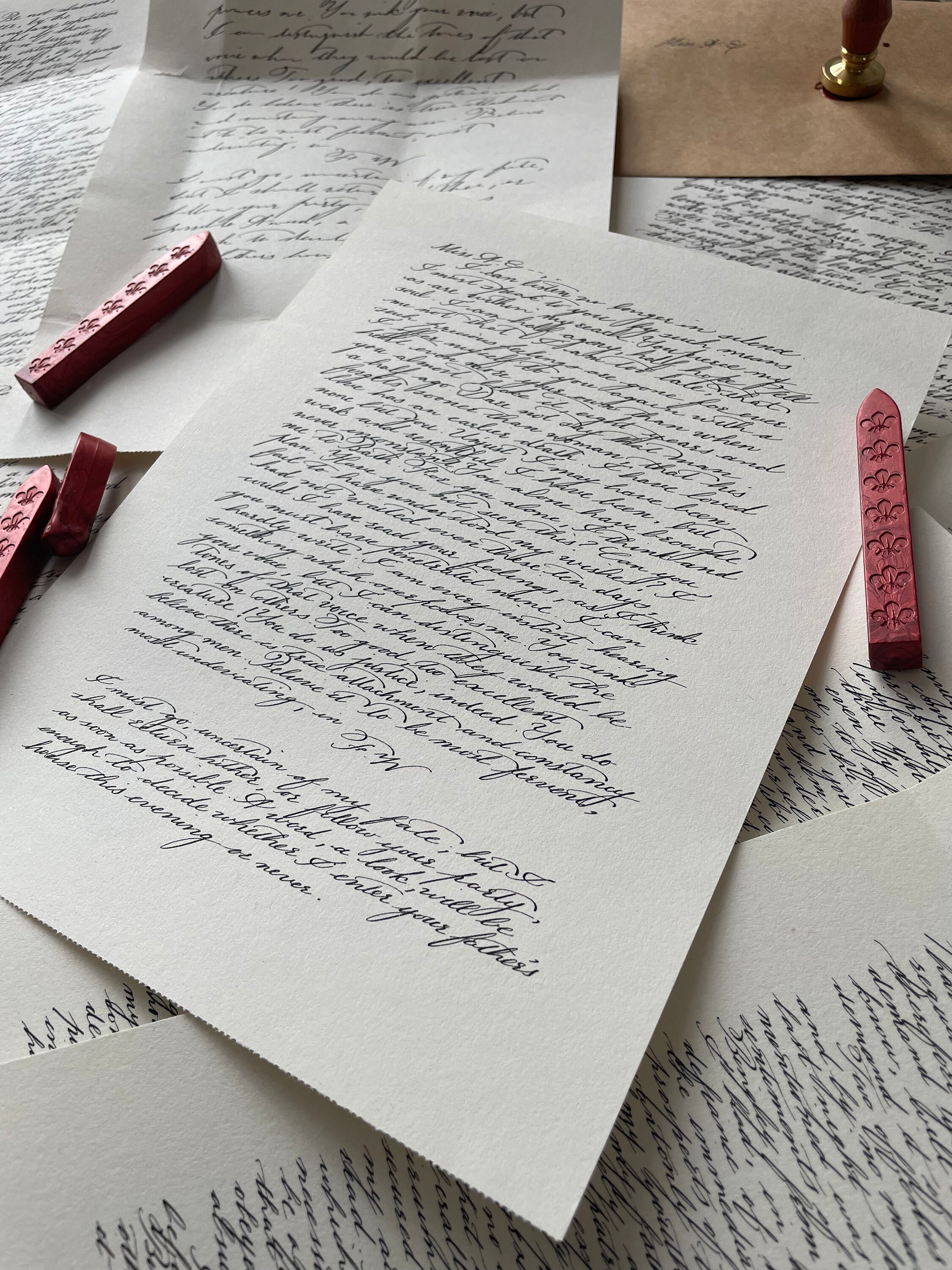 Persuasion Captain Wentworth Love Letter to Anne Elliot Handwritten ...