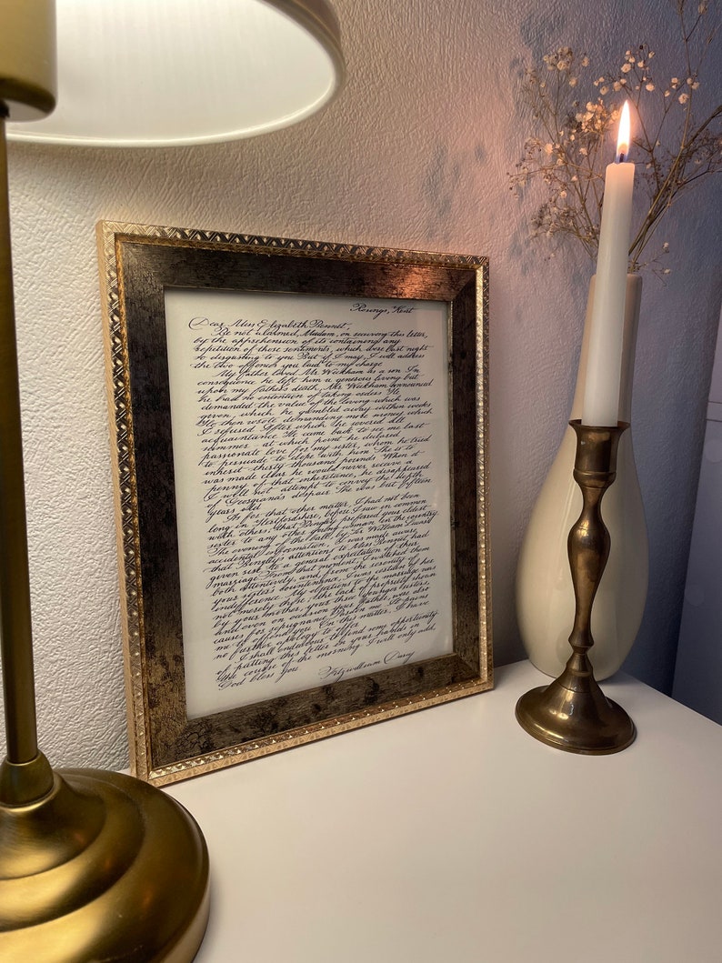 Pride and Prejudice Letter Darcy's Letter to Elizabeth Bennet ...