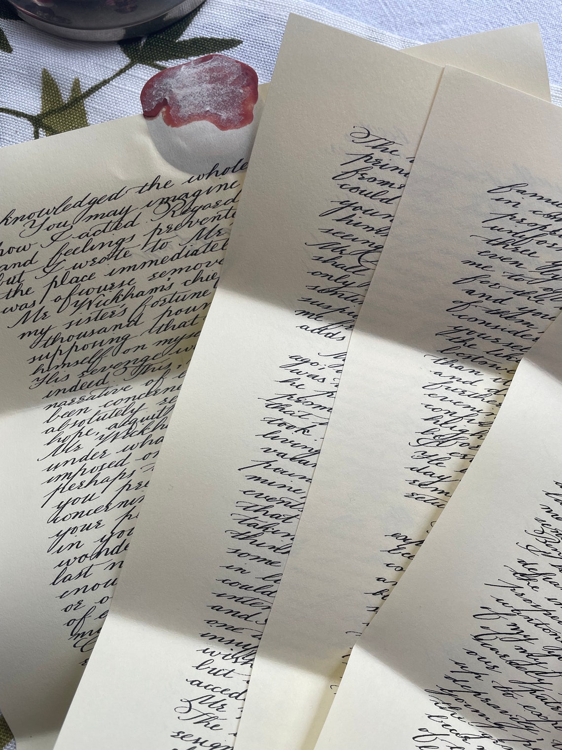Handwritten Mr. Darcy Letter to Elizabeth Bennet Complete Pride and ...