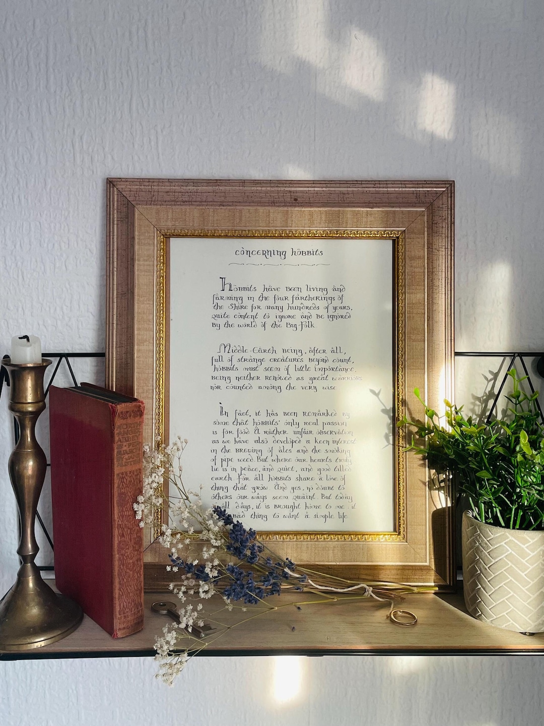 Bilbo Baggins Handwritten Passages From the Red Book of Westmarch the ...