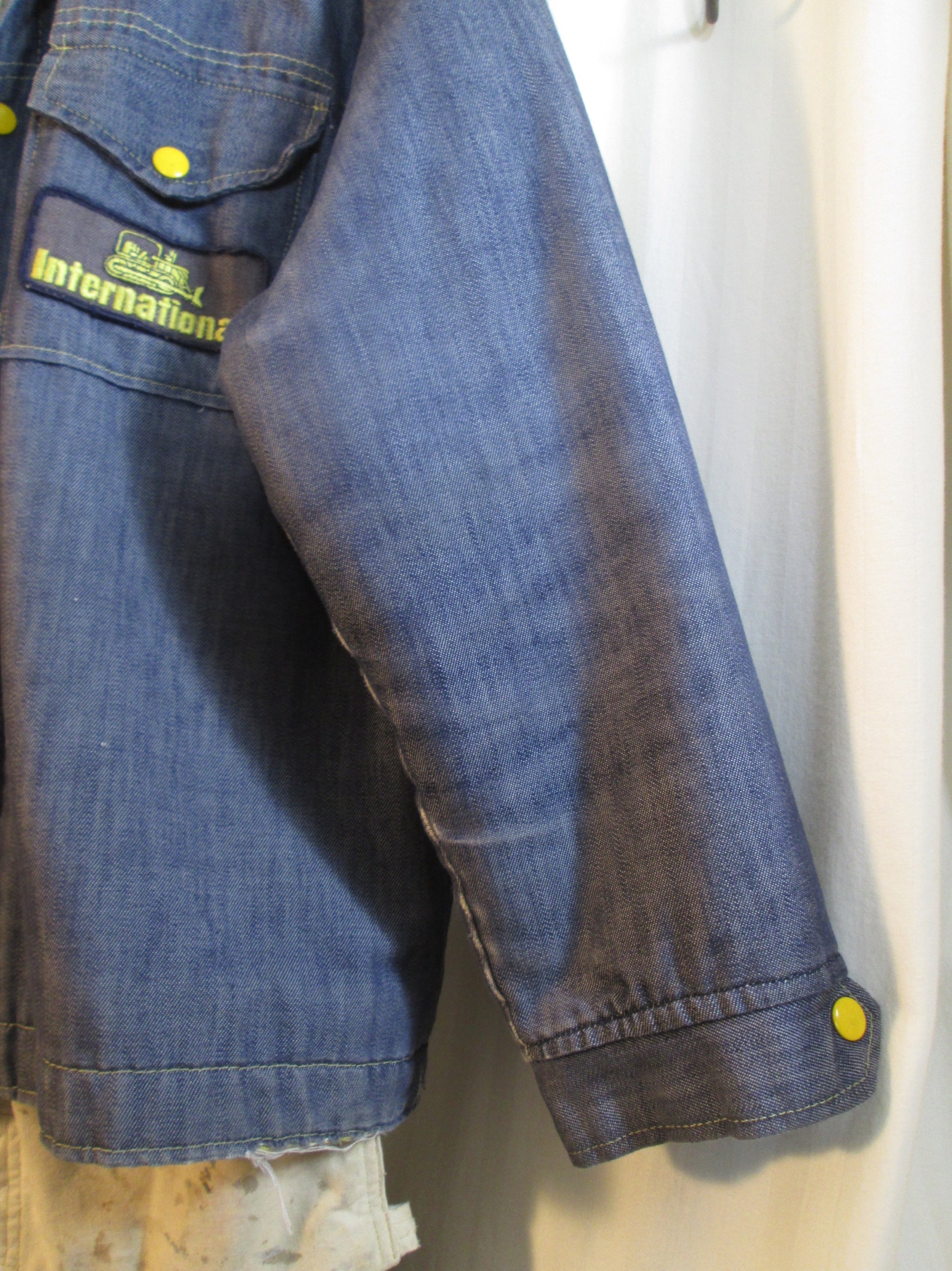 Faded Blue Denim Coat 70s Vintage Jacket Navy Denim - Etsy