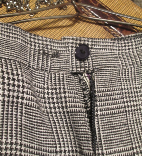 New Wave 80s Vintage Plaid Suit black and white Glen … - Gem