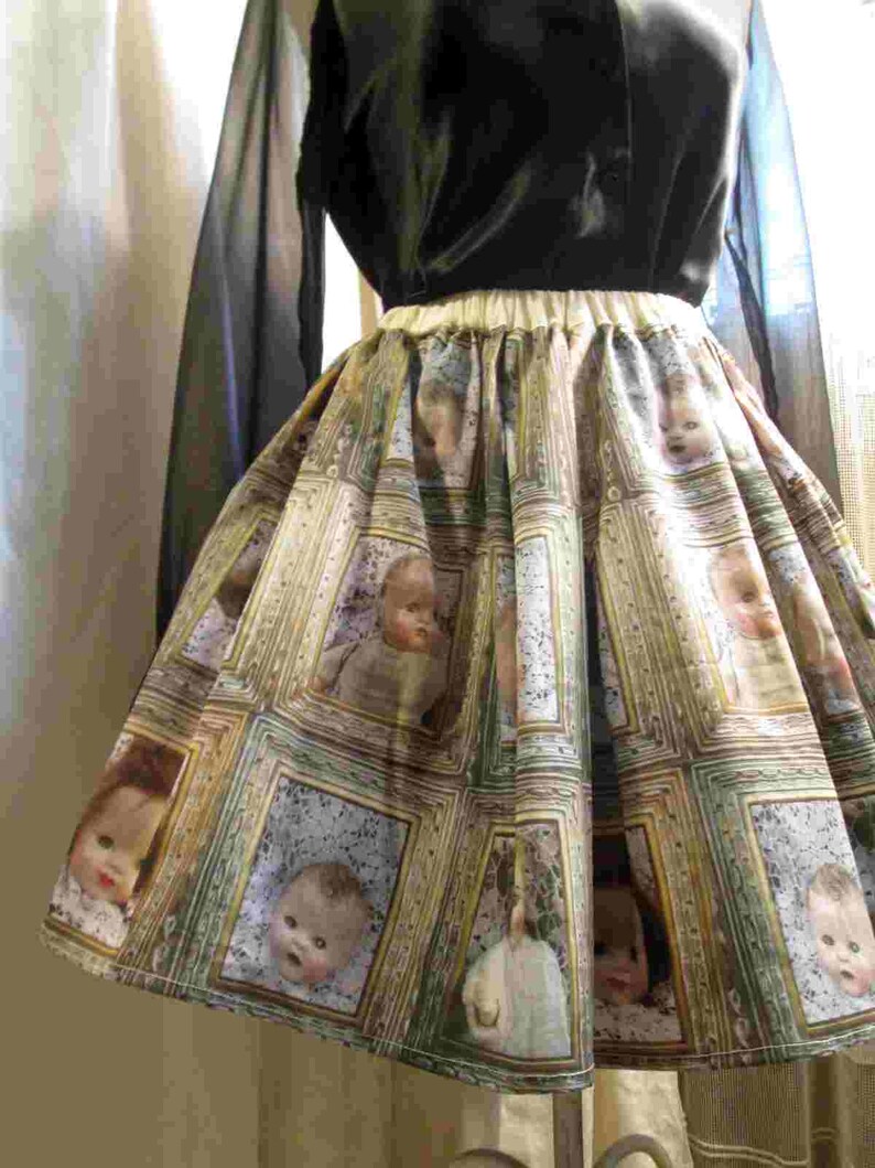 Decrepit Dolls handmade skirt Creepy babydolls skirt Spooky | Etsy