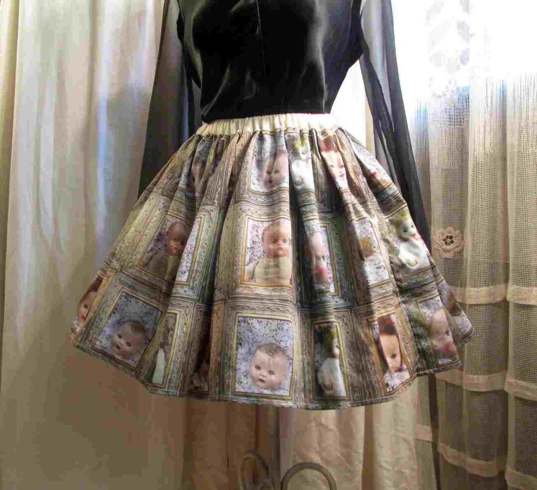 Creepy Babydolls Skirt Decrepit Dolls Handmade Spooky Baby Doll Skirt ...
