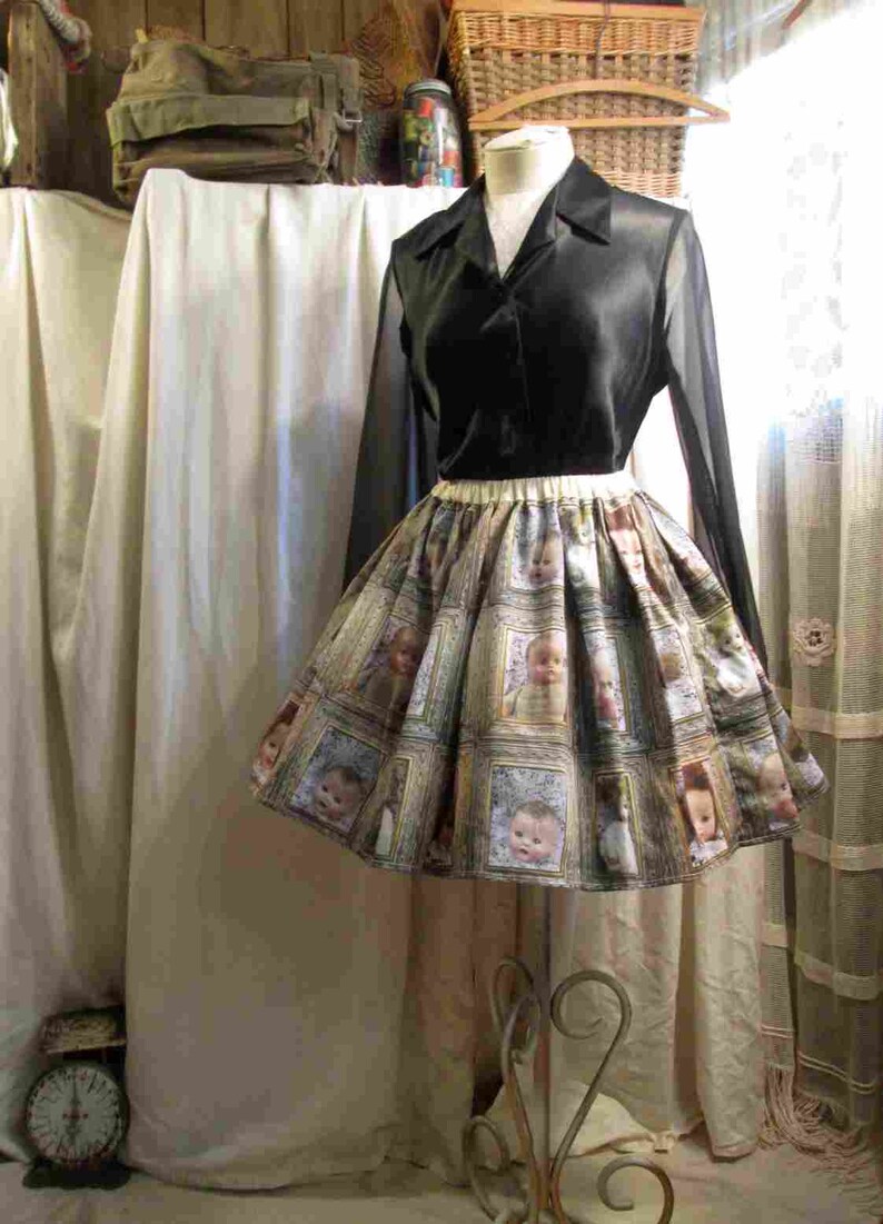 Decrepit Dolls handmade skirt Creepy babydolls skirt Spooky | Etsy