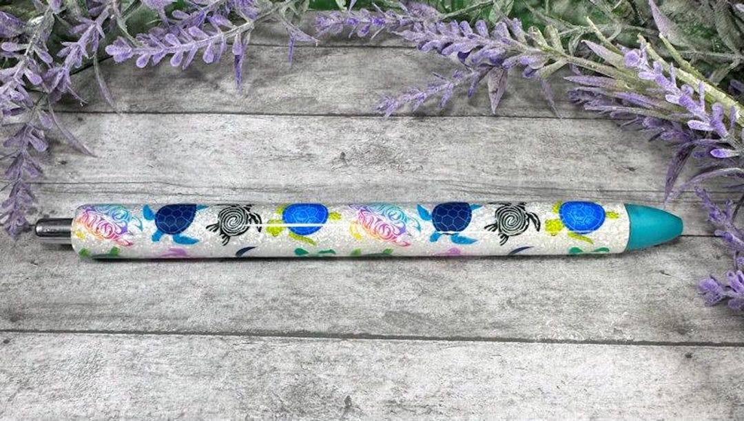Handmade Sea Turtles Glitter Pen With Free Refill 5 - Etsy