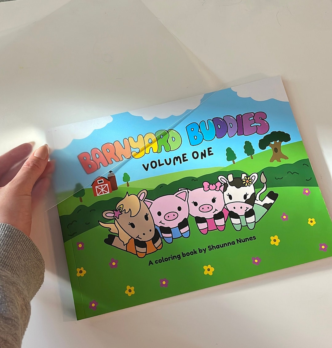 Barnyard Buddies Coloring Book Volume 1 Hand Drawn Cute Coloring Books ...