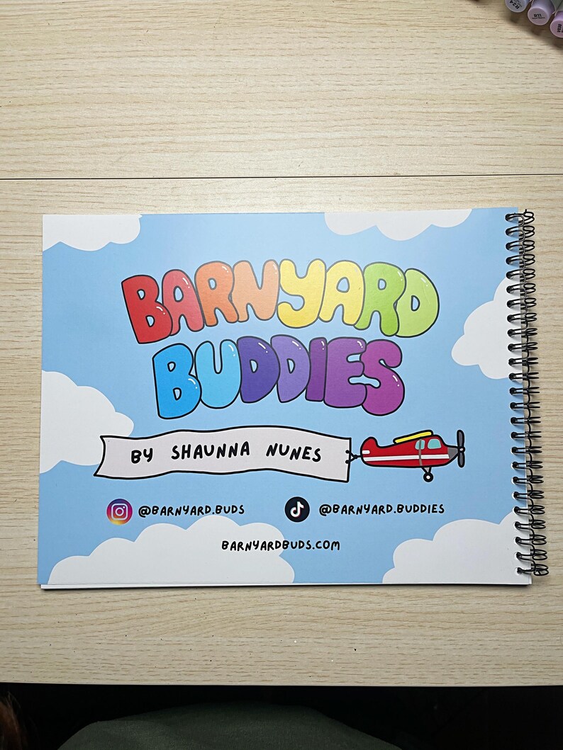 Barnyard Buddies Volume 1 Coloring Book | Hand Drawn Cute Coloring ...