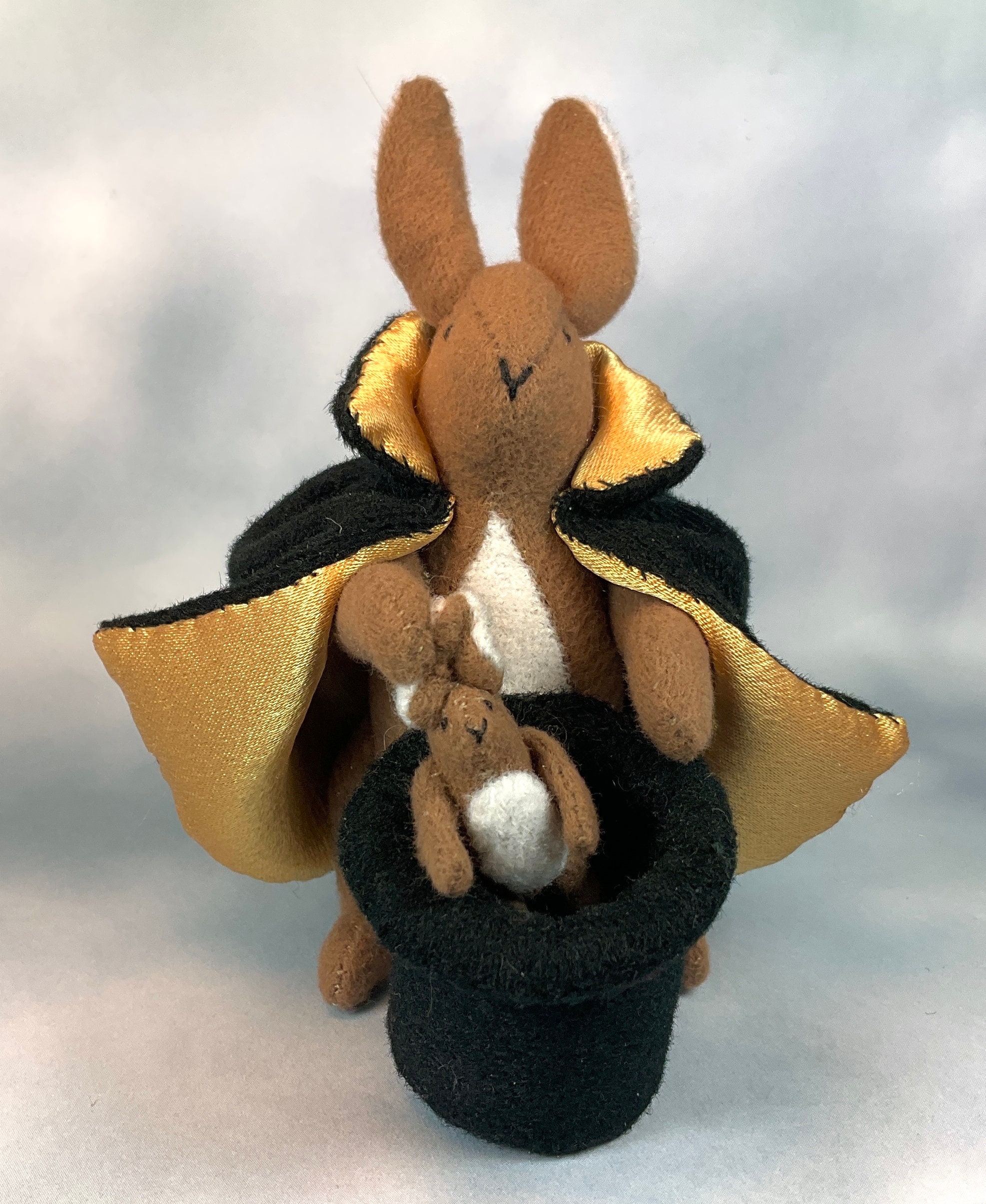 Magician Bunny Miniature Hand Sewn - Etsy