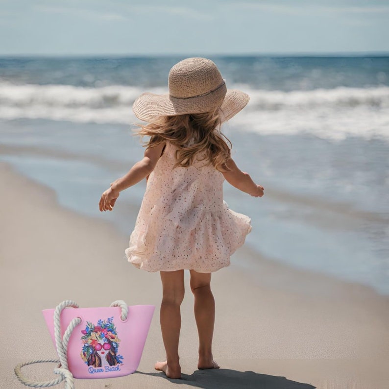 Silicone Beach Bag With Rope Handle, Beach Tote, Beach Accessories ...