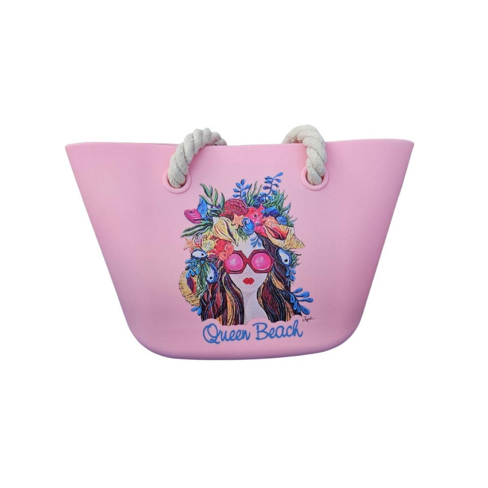 Silicone Beach Bag With Rope Handle, Beach Tote, Beach Accessories ...
