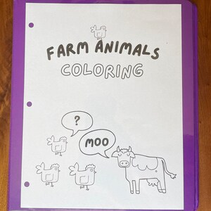 Farm Animal Printable Coloring Pages - Animal Sounds Coloring Pages ...