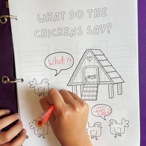 Farm Animal Printable Coloring Pages - Animal Sounds Coloring Pages ...