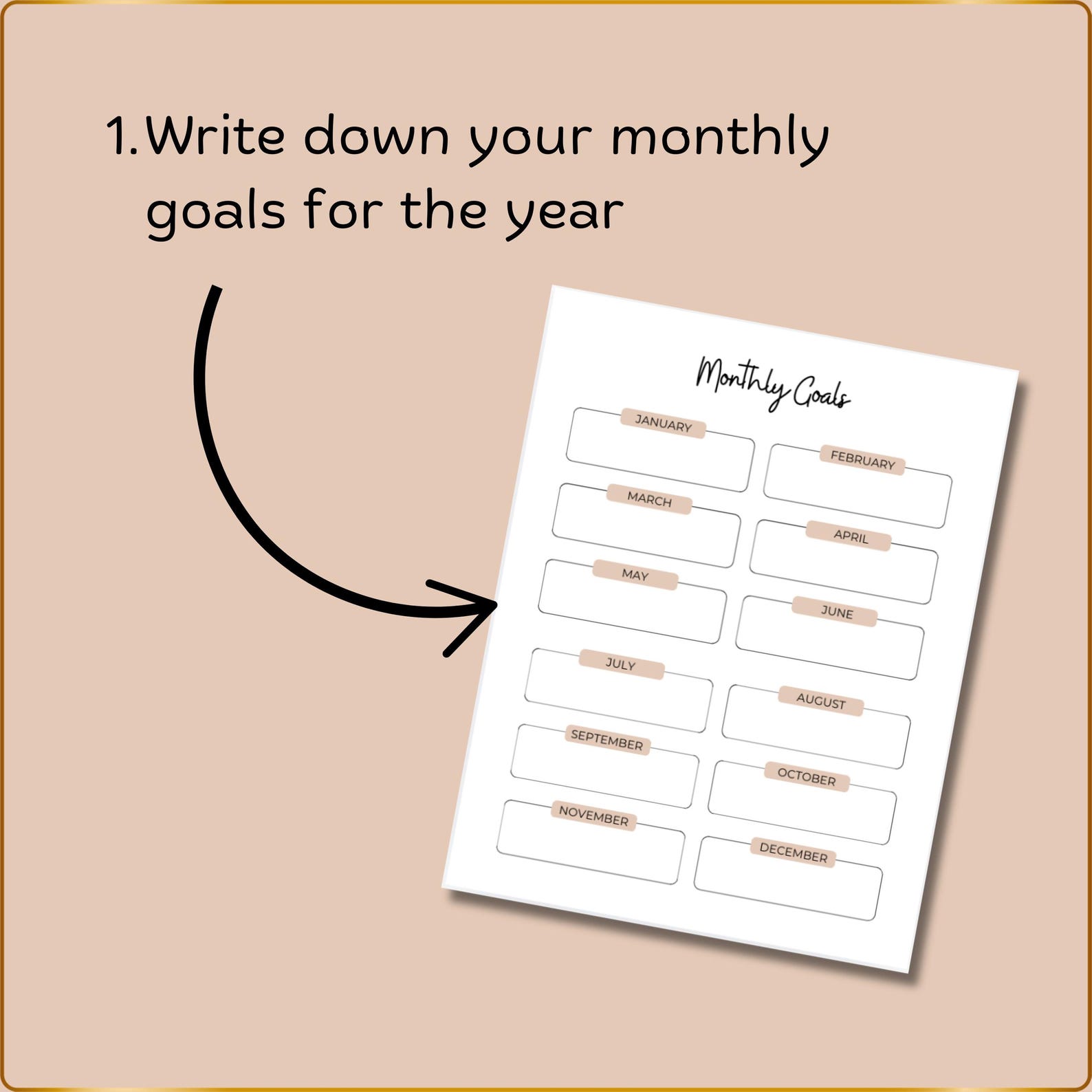 Printable Goal Tracker - Yearly Goal Tracker + Goal Progress ...