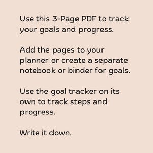 Printable Goal Tracker - Yearly Goal Tracker + Goal Progress ...