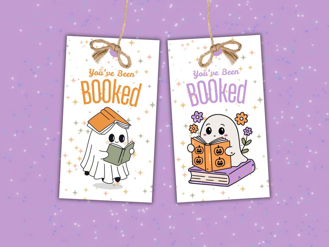 Halloween Gift Tags for Books - Classroom Halloween Favors - You've ...