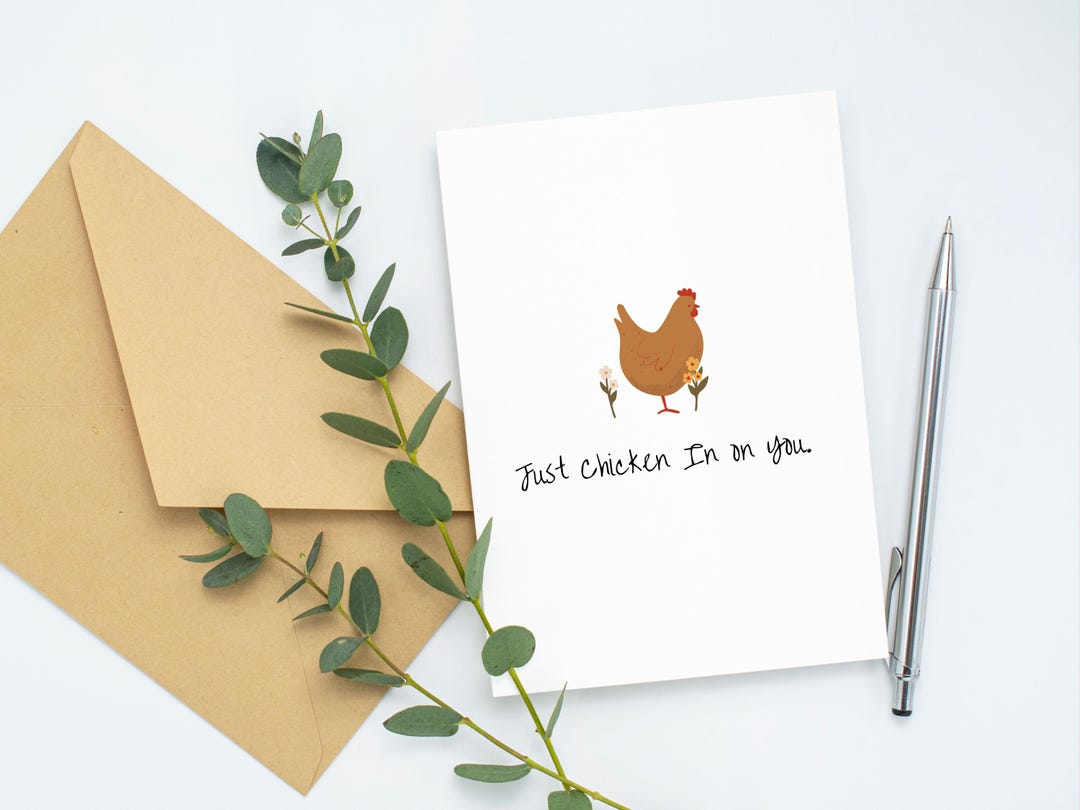 Chicken Greeting Card for Friend - Get Well Card Printable - Just ...