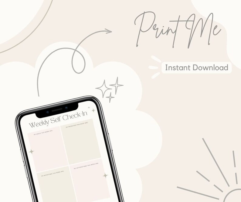 Self Check-in Journal Page - Instant Download - Etsy