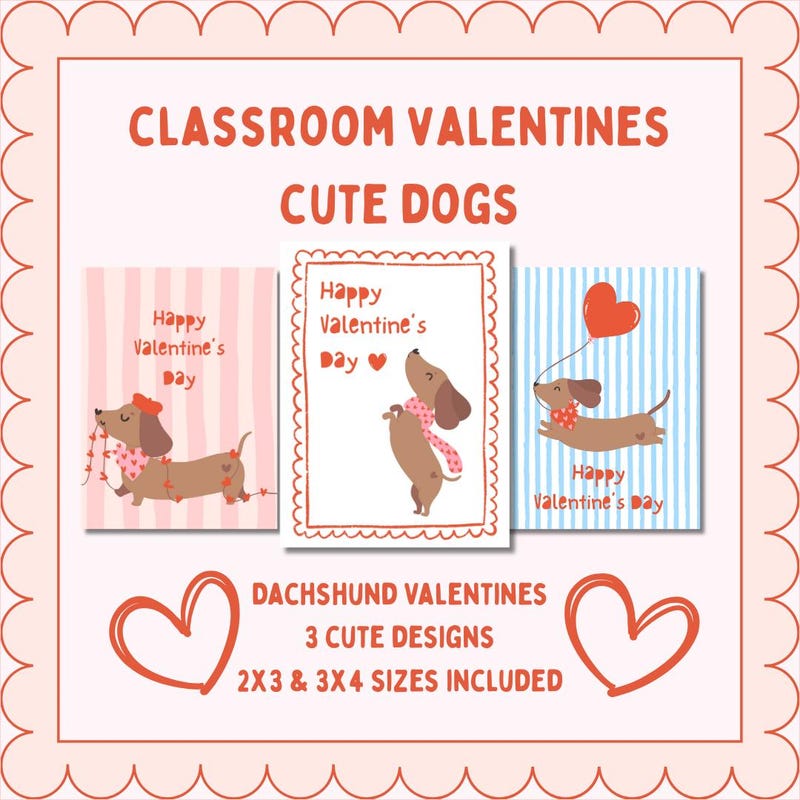 Dog Valentine Cards - Etsy