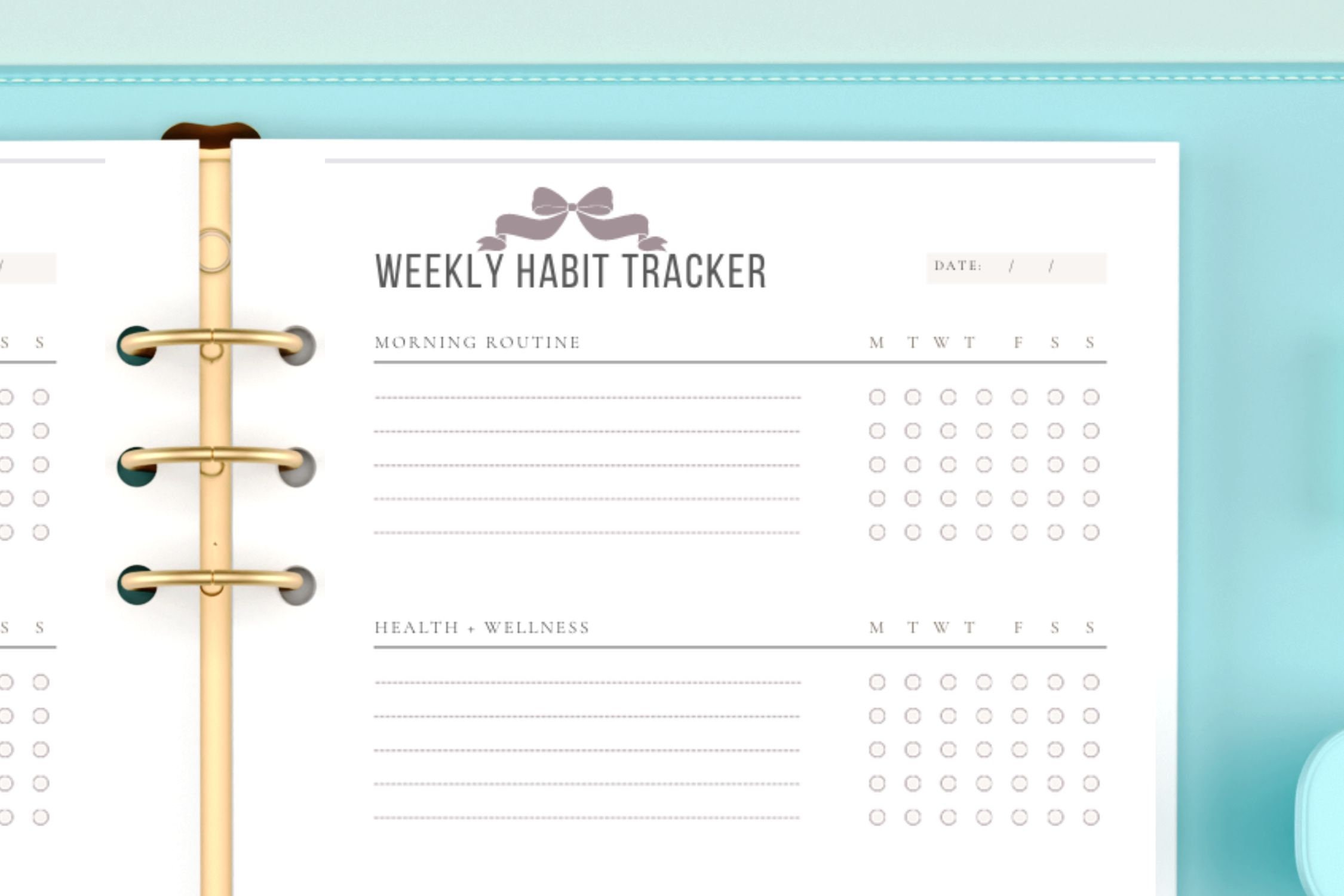 Weekly Habit Tracker for Your Daily Routine - Instant Download ...