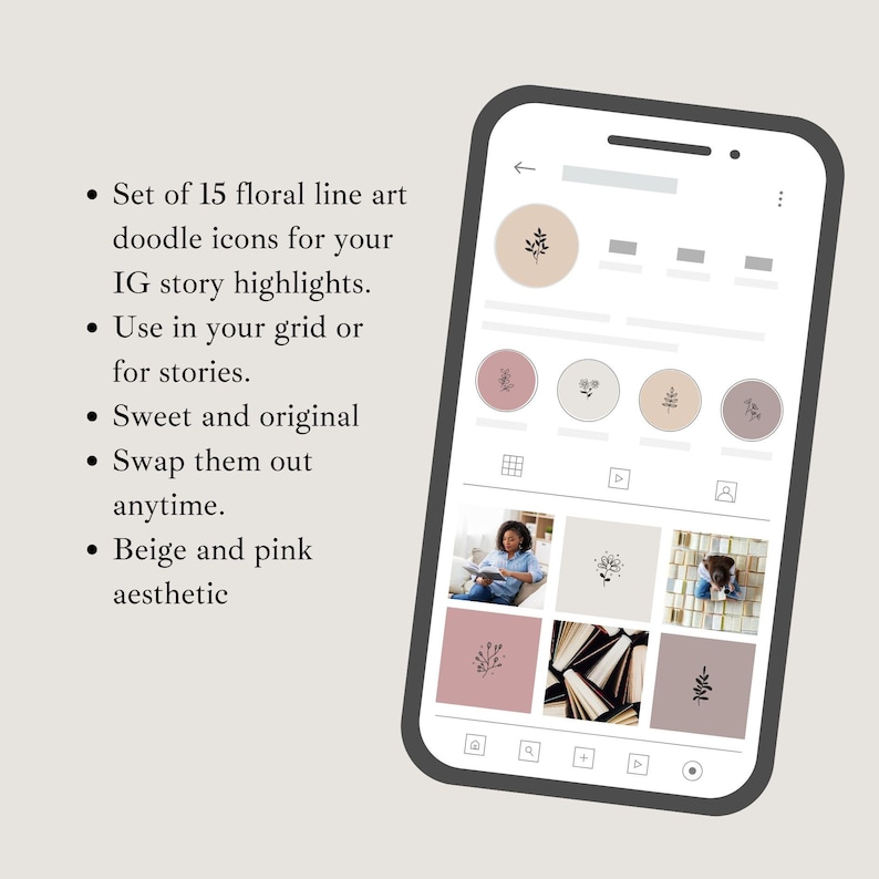Botanical Social Media Highlight Covers - Minimal IG Story Covers ...