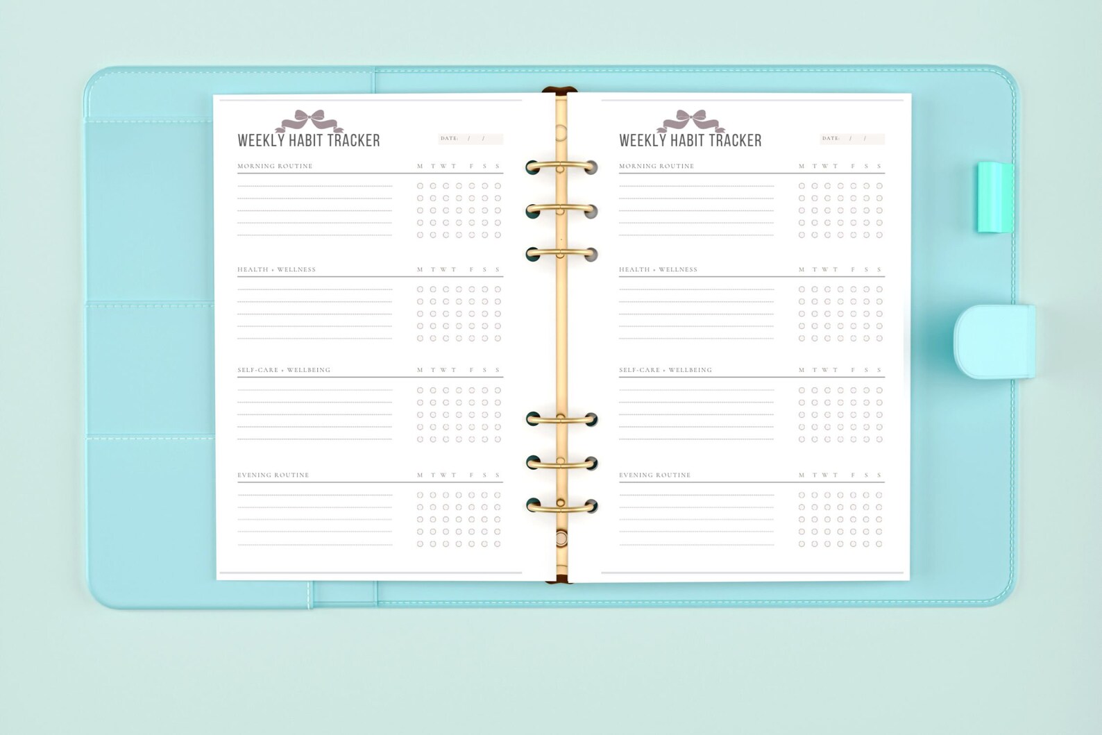 Weekly Habit Tracker for Your Daily Routine - Instant Download ...