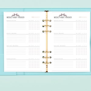 Weekly Habit Tracker for Your Daily Routine - Instant Download ...