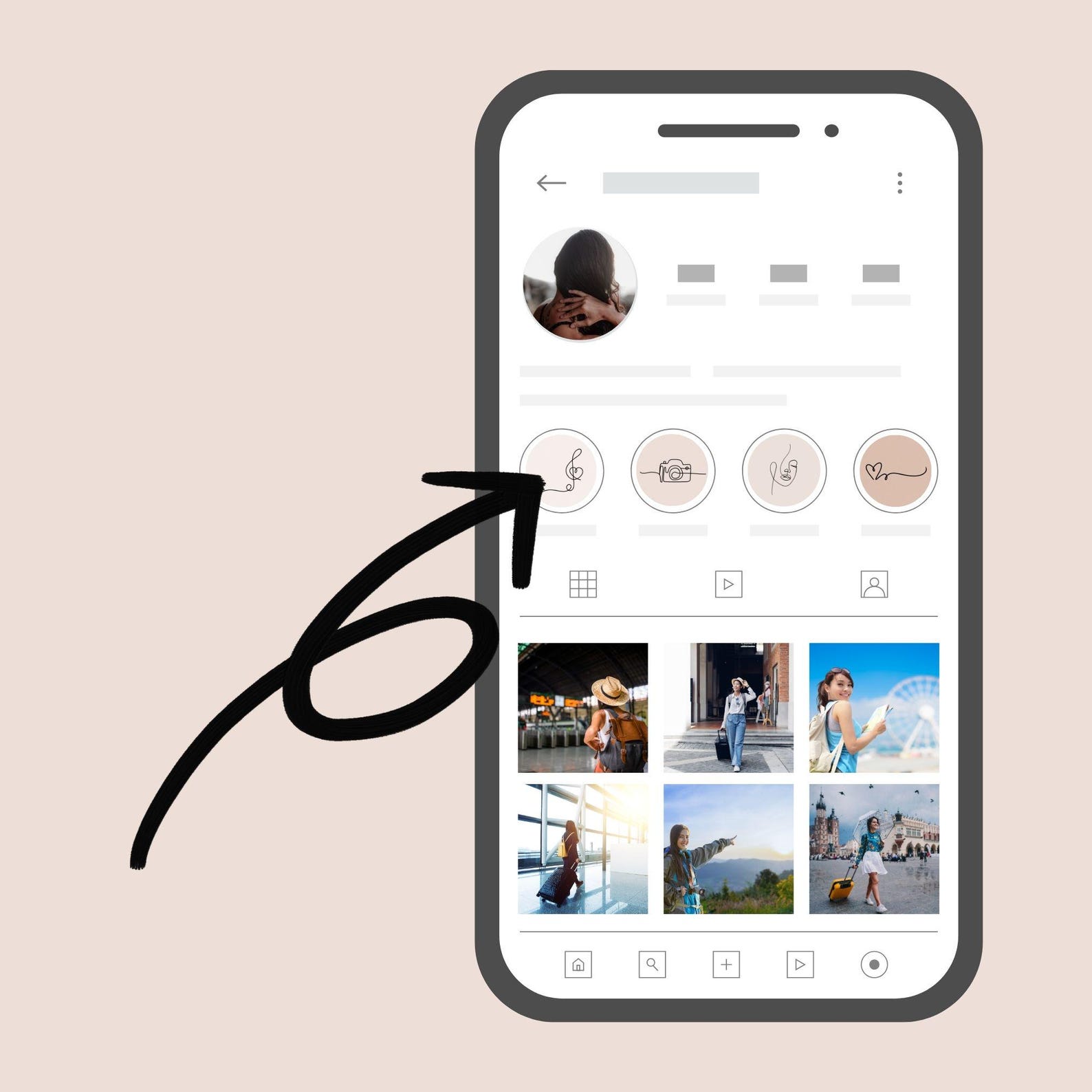 Beige Social Media Highlight Covers - Minimal IG Covers - 12 Story ...