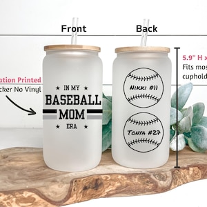 Personalized Baseball Mom Tumbler Custom in My Baseball Mom Era Tumbler Gifts for Baseball Mama ...