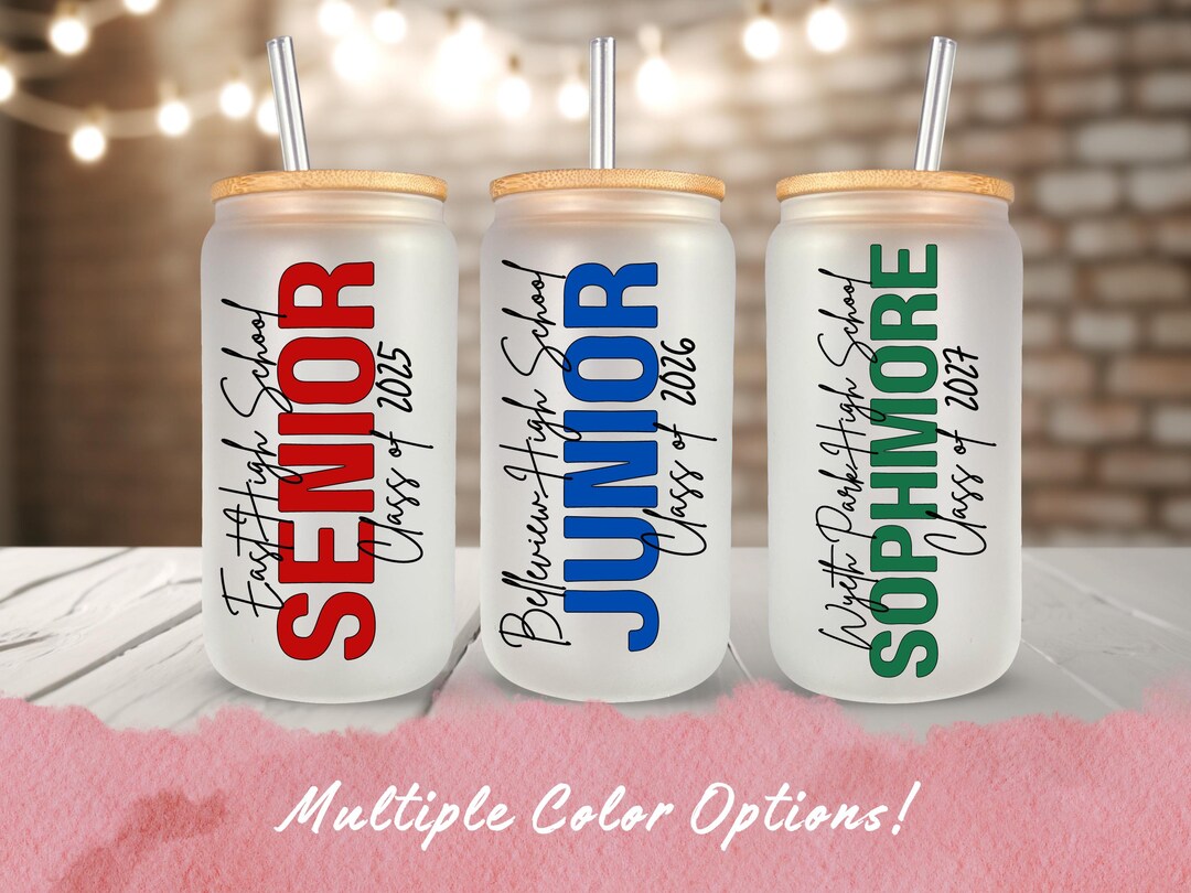 Personalized Graduation Custom Grad Frosted Cup Gift for High School ...