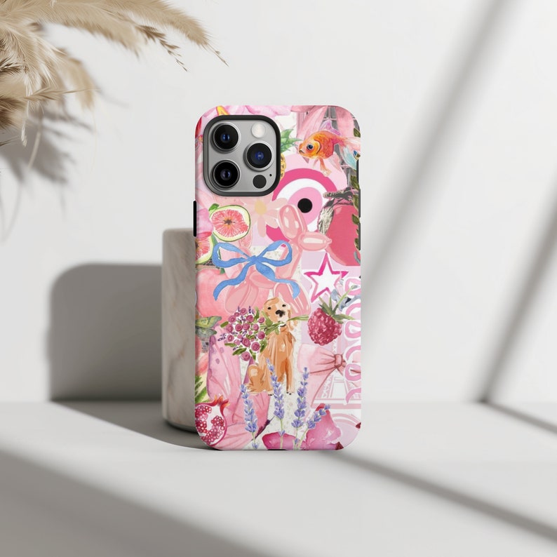 Preppy and Cute Collage, Coastal Coquette Collage Phone Case, iPhone 15 ...