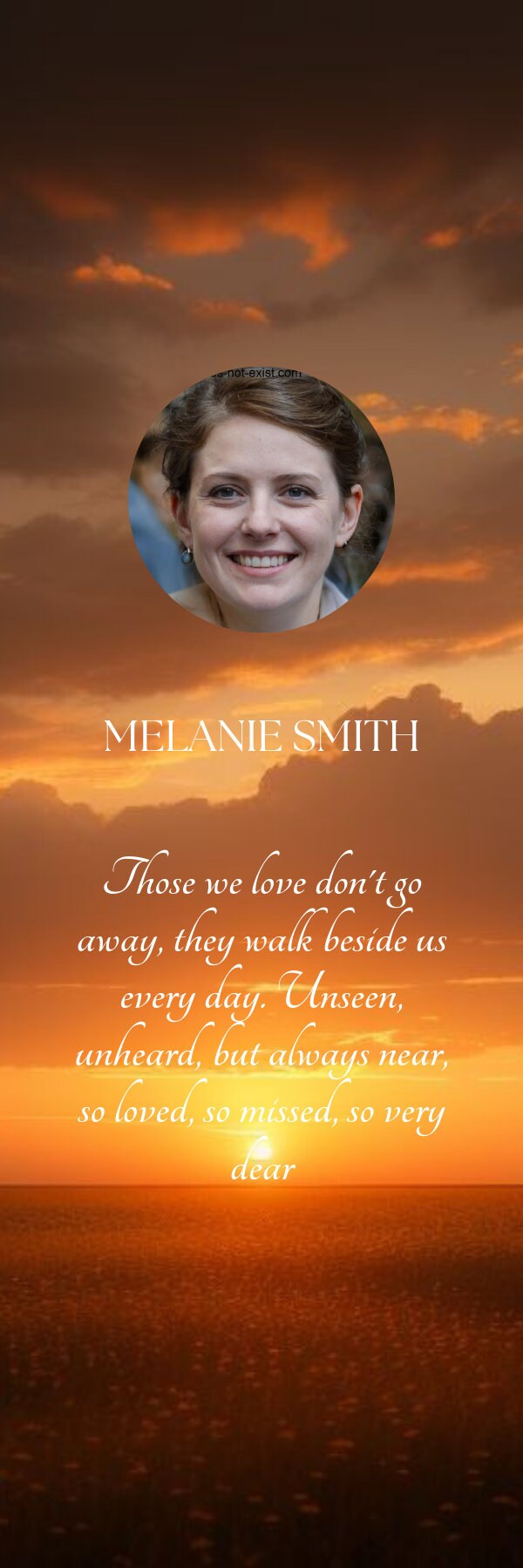 Editable Funeral Bookmark Template Canva Memorial Card in Loving Memory ...