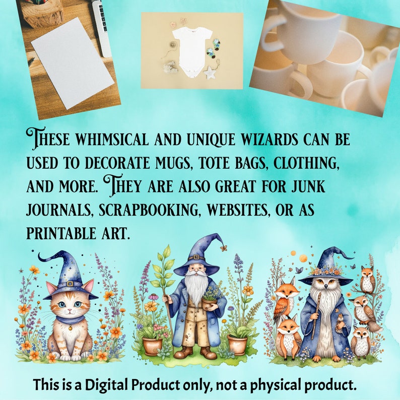 12 Old Wizards Clipart PNG - Etsy
