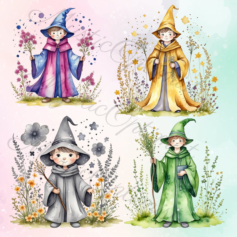 12 Young Wizards Clipart PNG - Etsy