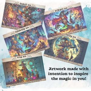 2024-2025 Digital Steampunk Witchy Planner and Calendar - Etsy